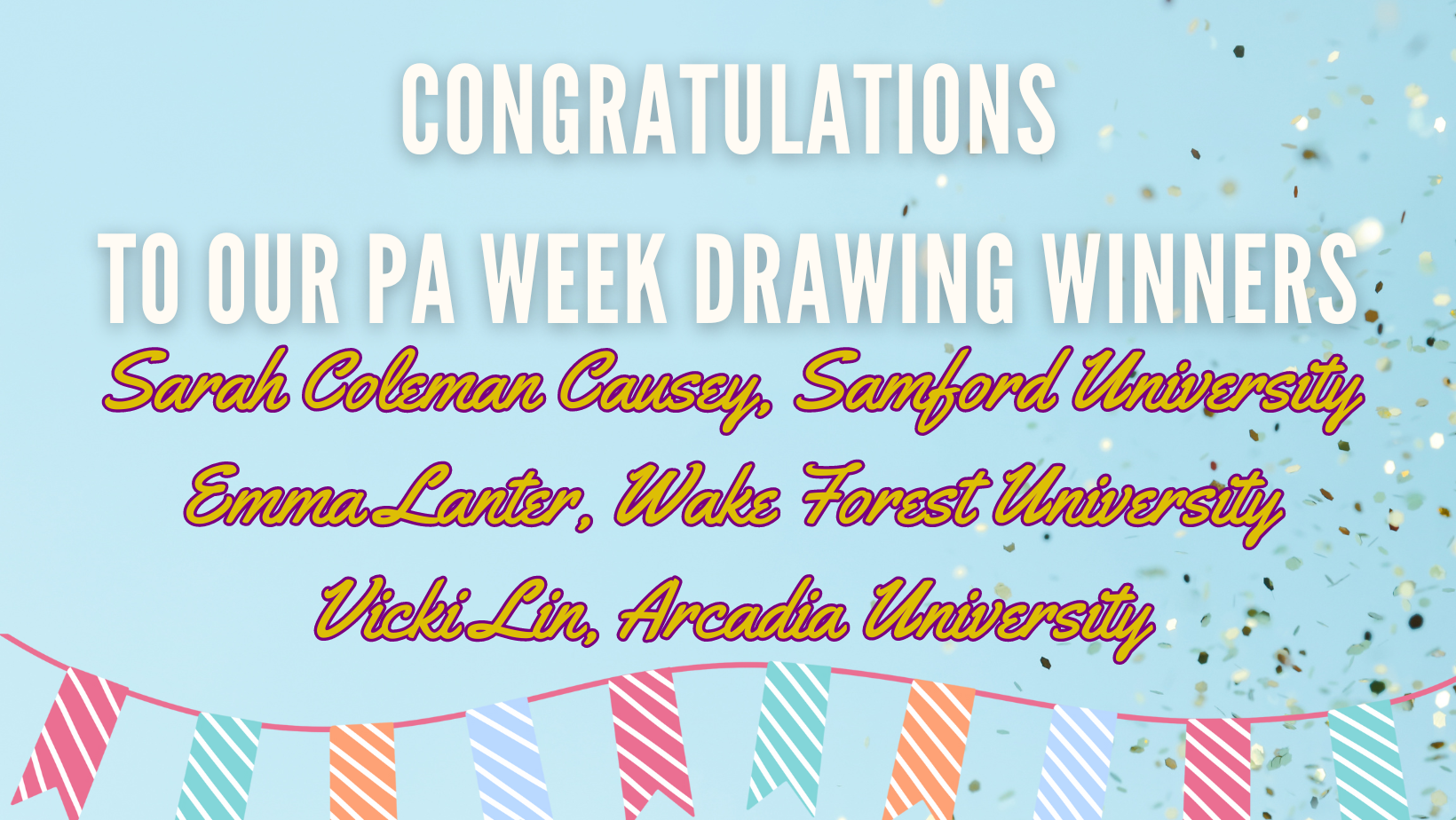 PA Week Student Drawing 2024 Winners! - Physician Assistant History ...